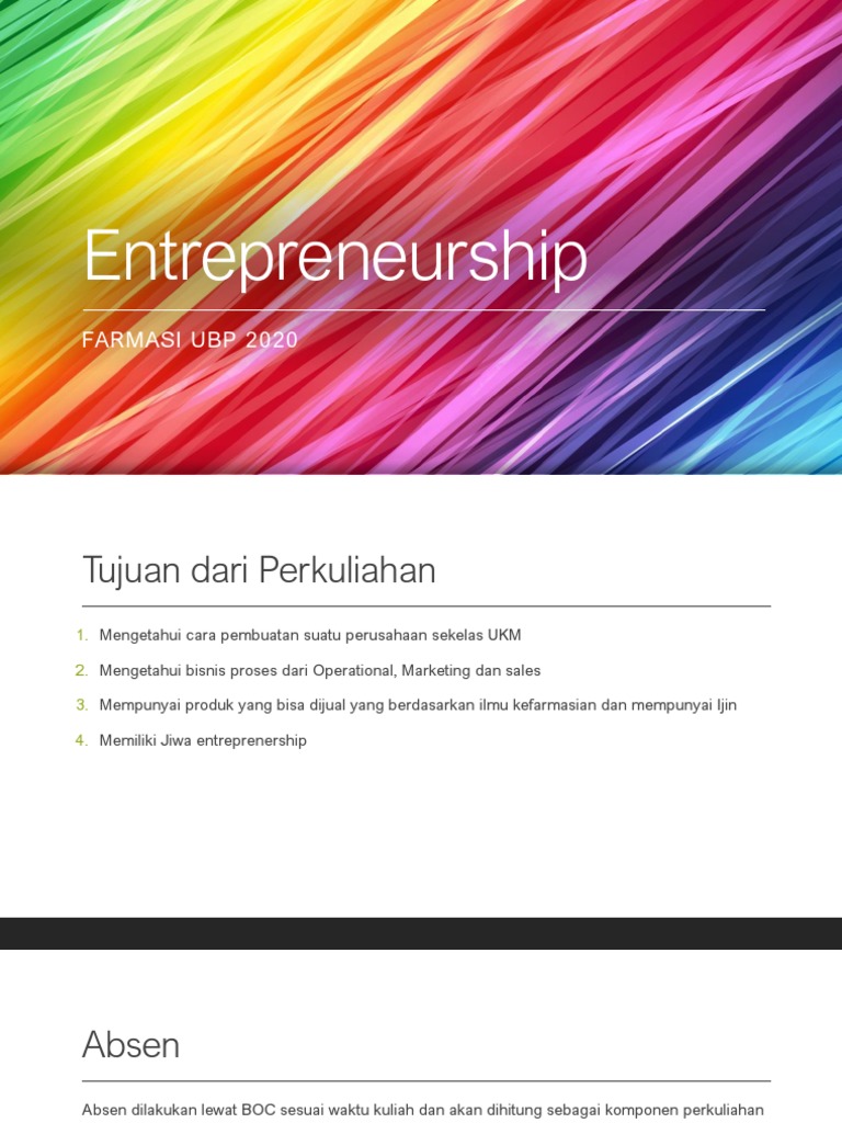 Entrepreneurship (Pengantar) PDF | PDF | Bisnis | Karier & Perkembangan