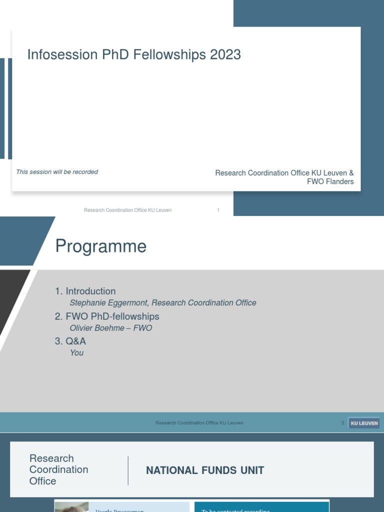 FWO Info Session ASP 2023 PDF | PDF | Interdisciplinarity | Doctor Of ...