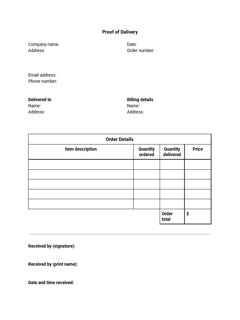 Proof of Delivery.pdf | PDF