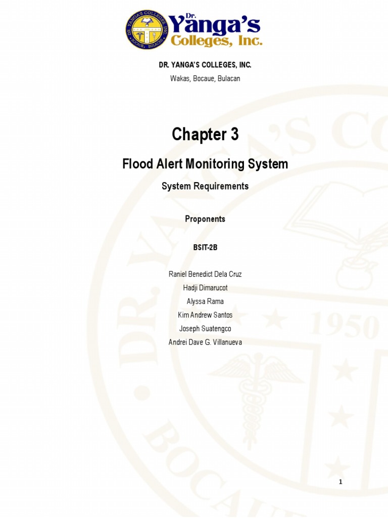 C3 - SystemRequirement - FLOOD ALERT MONITORING SYSTEM PDF | PDF | Computers