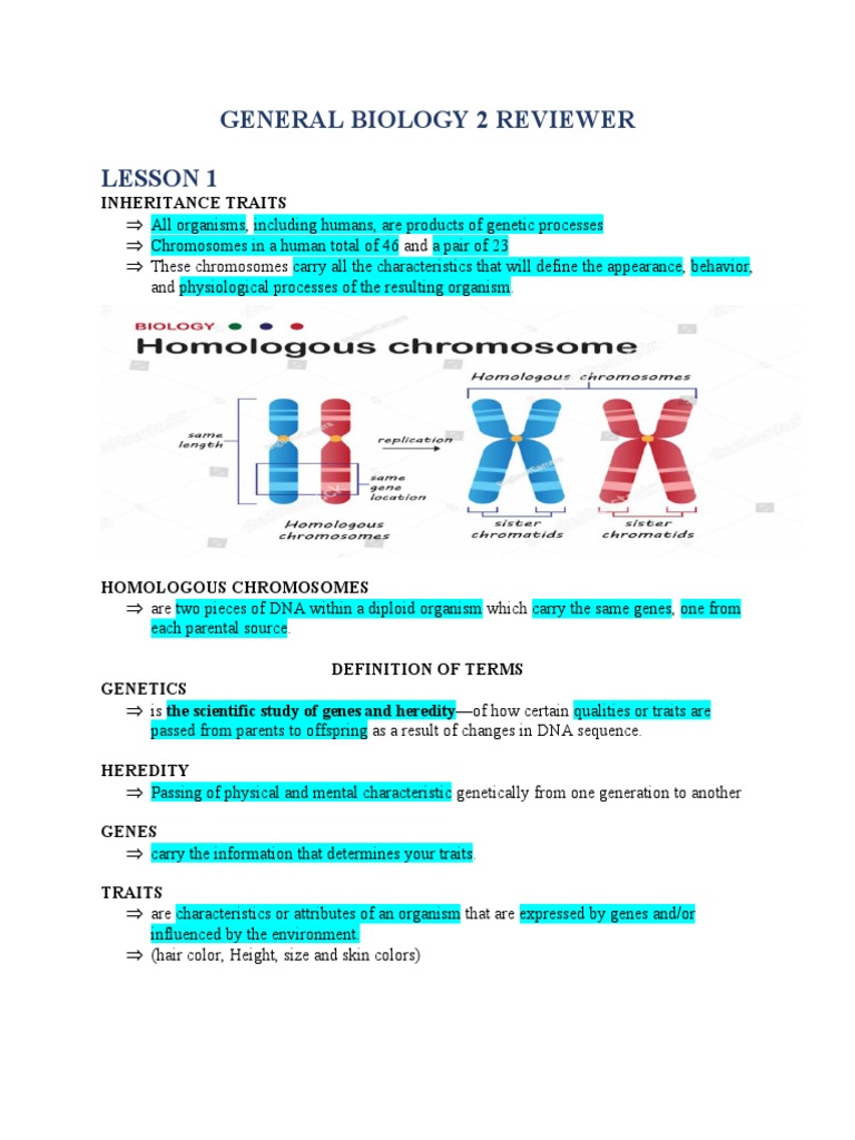 General Biology 2 Reviewer | PDF