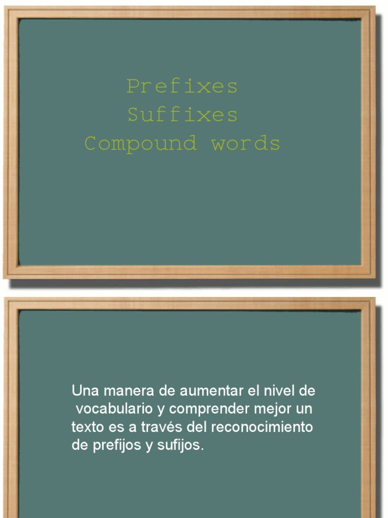 Sufijos | PDF | Semántica | Vocabulario