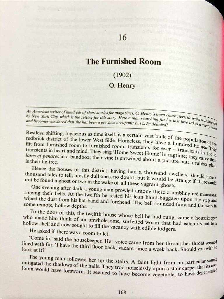 The Furnished Room PDF | PDF