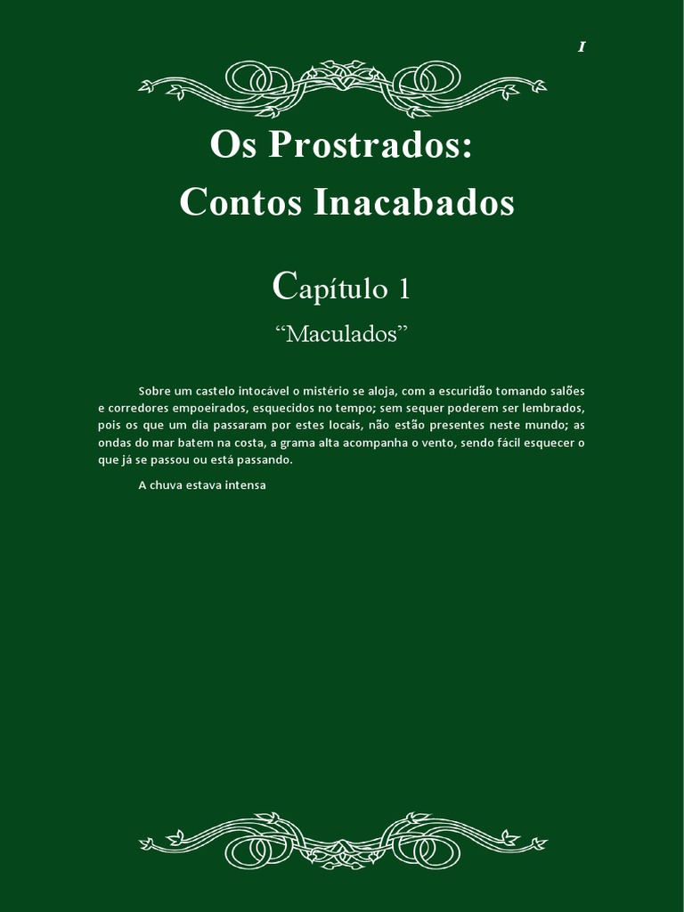 Os Prostrados Contos Inacabados | PDF