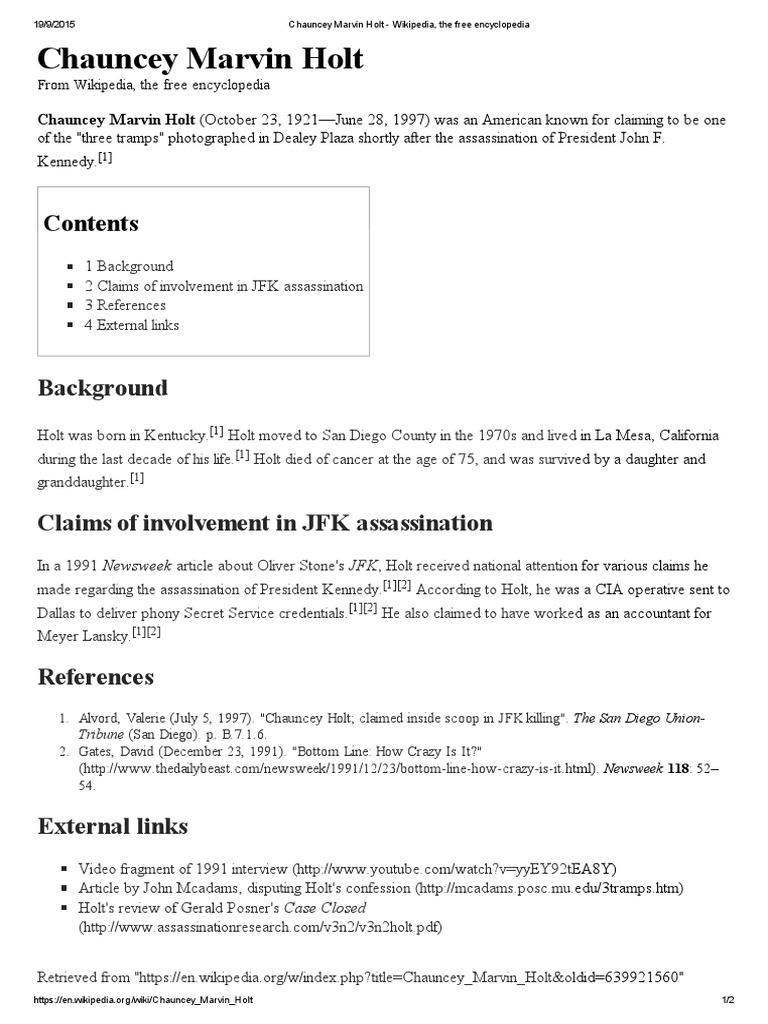 Chauncey Marvin Holt PDF | PDF