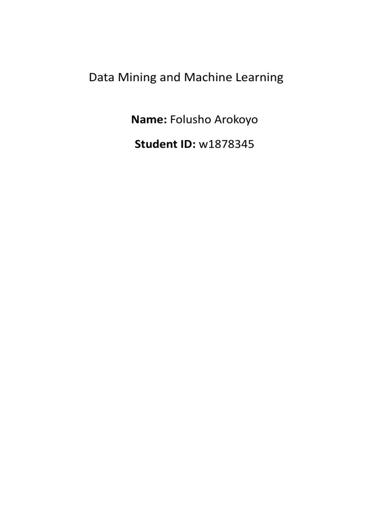 Data Mining And Machine Learning Pdf Pdf Cluster Analysis Machine Learning 