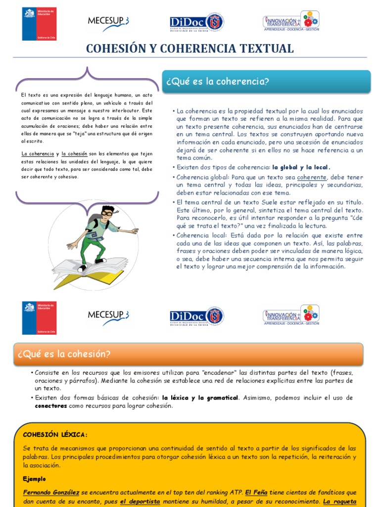 Coherencia y Cohesión-Marco Teórico | PDF