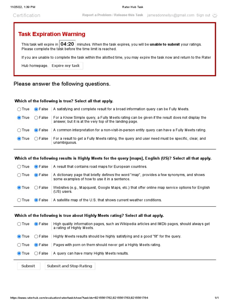 Rater Hub Task-Exam2 PDF | PDF | Career & Growth