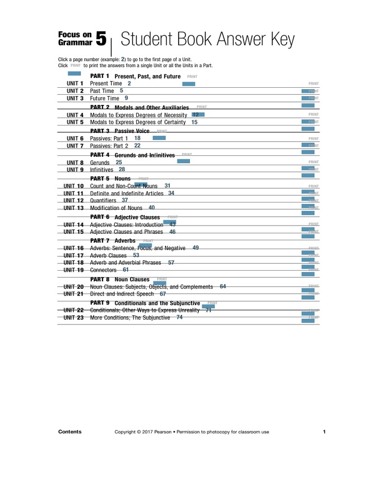 answerkey-focusongrammar-icpna-book-advanced_compress.pdf | PDF | Yeti | Adverb