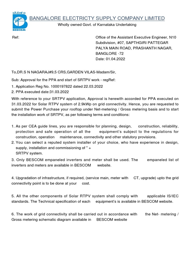 Work Approval Letter 1000197822 PDF | PDF | Sustainable Technologies ...
