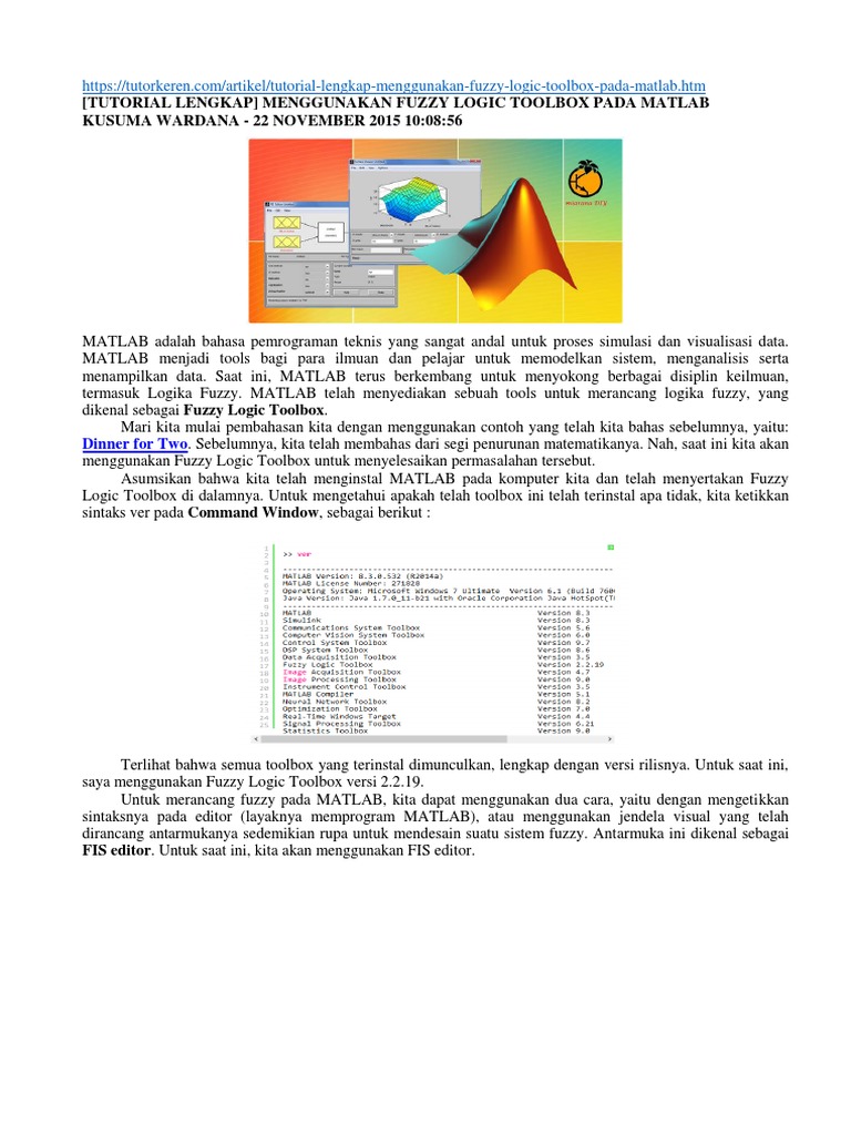 Toolbox Fuzzy Logic PDF | PDF Toolbox Fuzzy Logic PDF | PDF