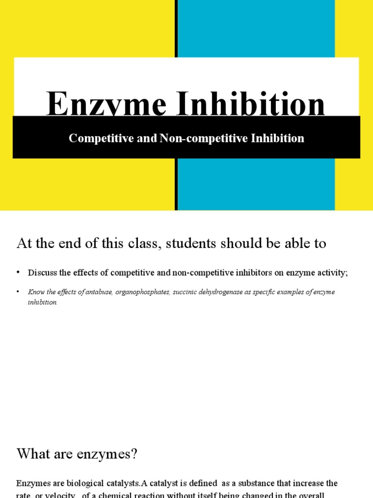 Enzyme Inhibition: Types and Examples | PDF | Enzyme Inhibitor | Enzyme