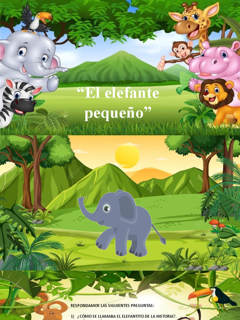 PPT CUENTO EL ELEFANTE PEQUEÑO.pptx | PDF