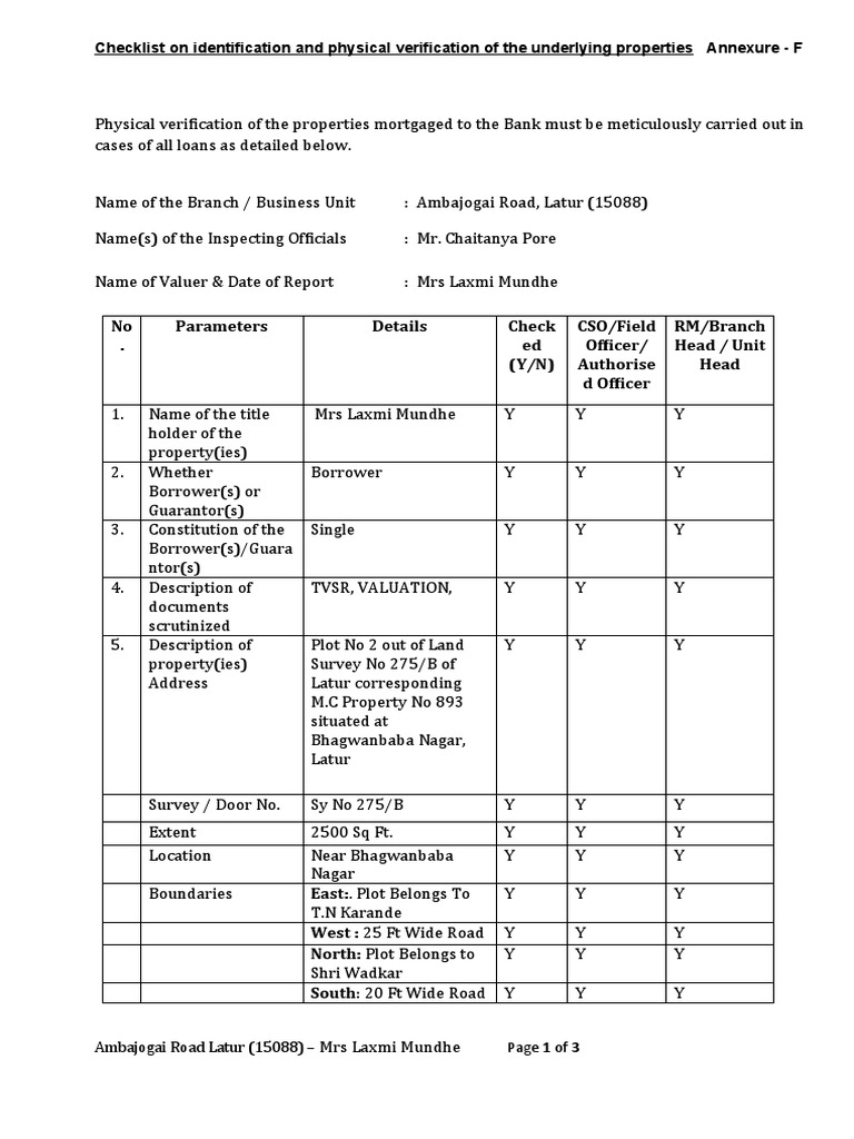 Annex-F-Valuation Modified | PDF