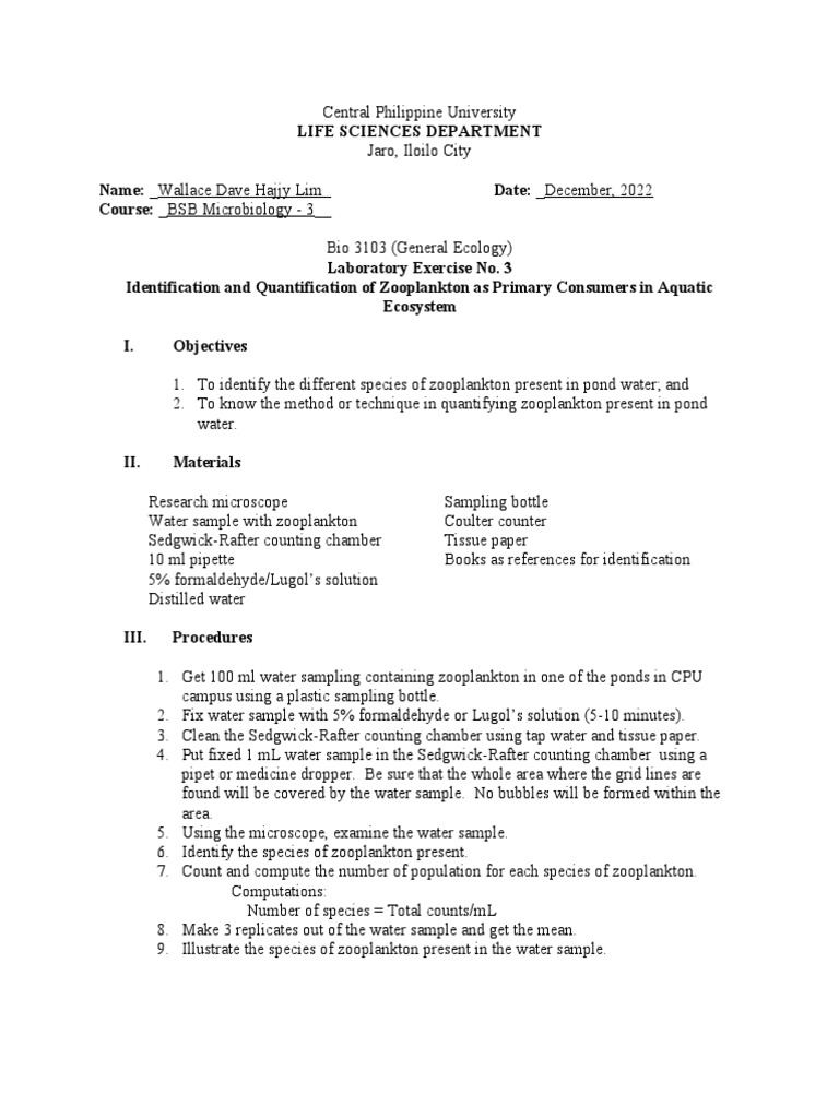 Laboratory Exercise 3 | PDF | Laboratories