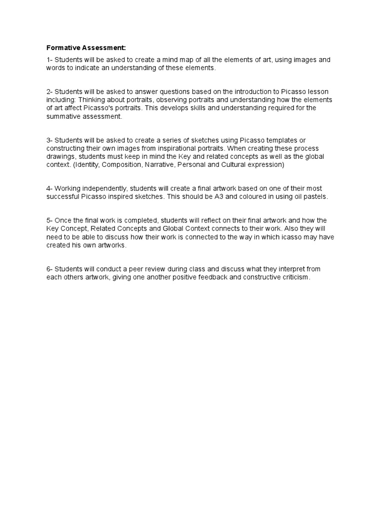 Formative Assessment | PDF