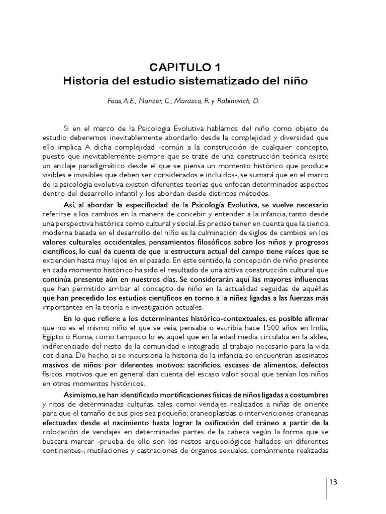 Anna Fass Psico Desarrollo Cap. I PDF | PDF