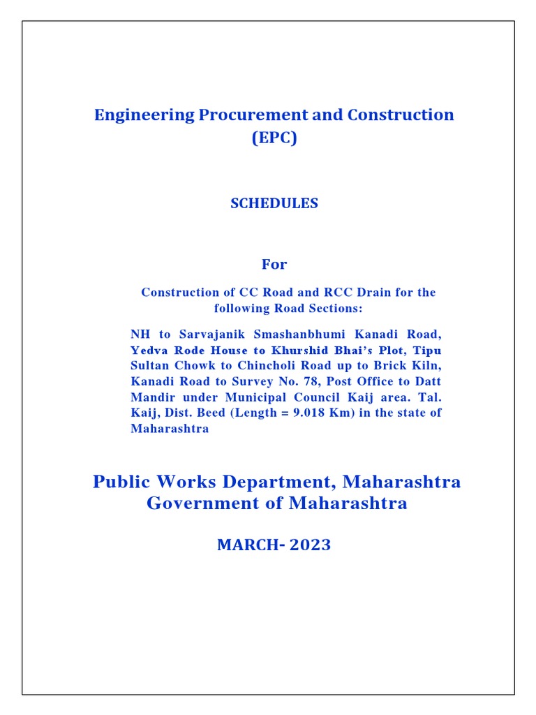 Technical Schedule Kaij | PDF