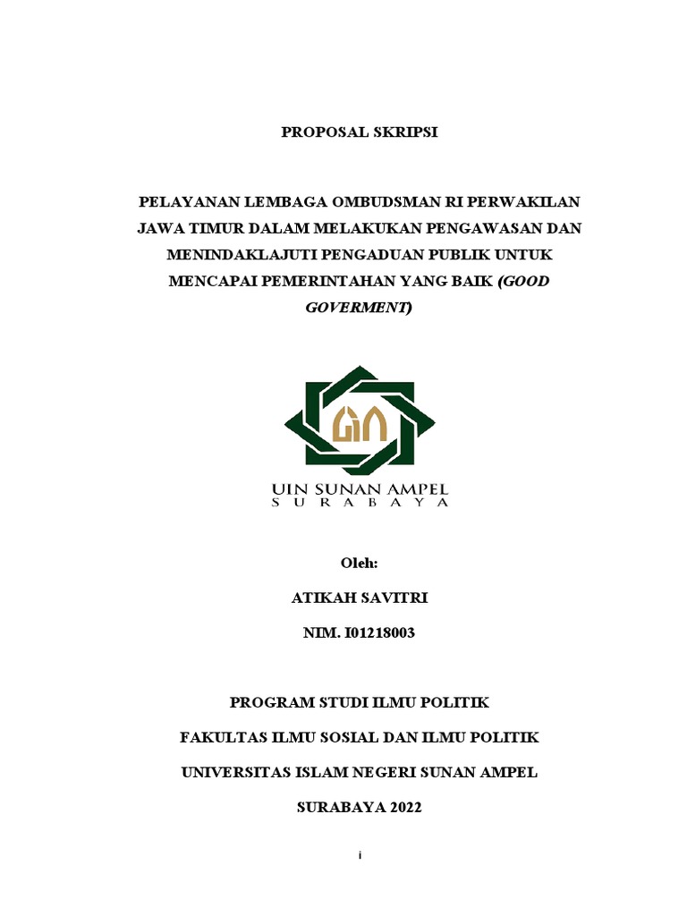 PROPOSAL Bab 1-4 Baru | PDF
