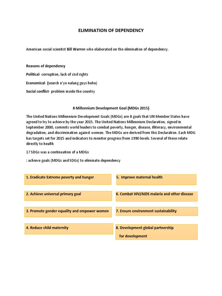 Elimination of Dependency | PDF