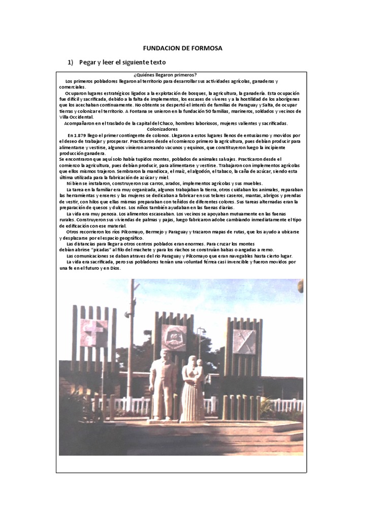 Fundacion de Formosa | PDF