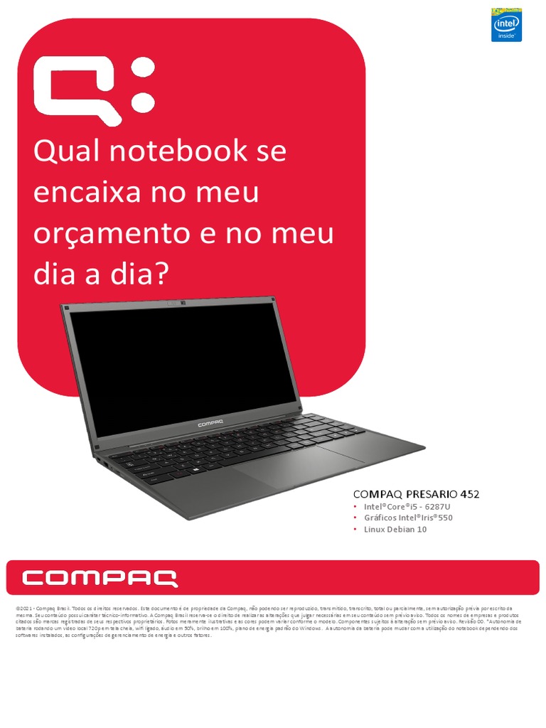 Manual COMPAQ PRESARIO 452 PDF | PDF