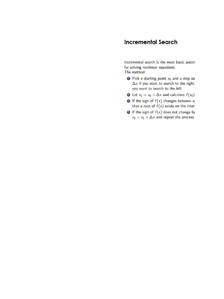 Numerical Analysis Of A Function Using The Bisection Method For Root Finding Pdf