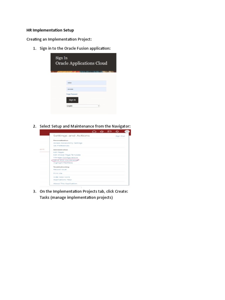 Oracle Fusion - HR Setup by Mariam Hamdy Mohamed - TEQNYAT Consulting ...