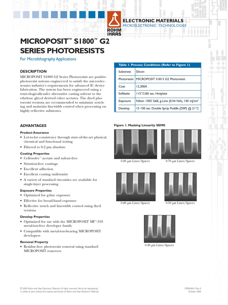 Microposit S1800 G2 Serie PDF | PDF
