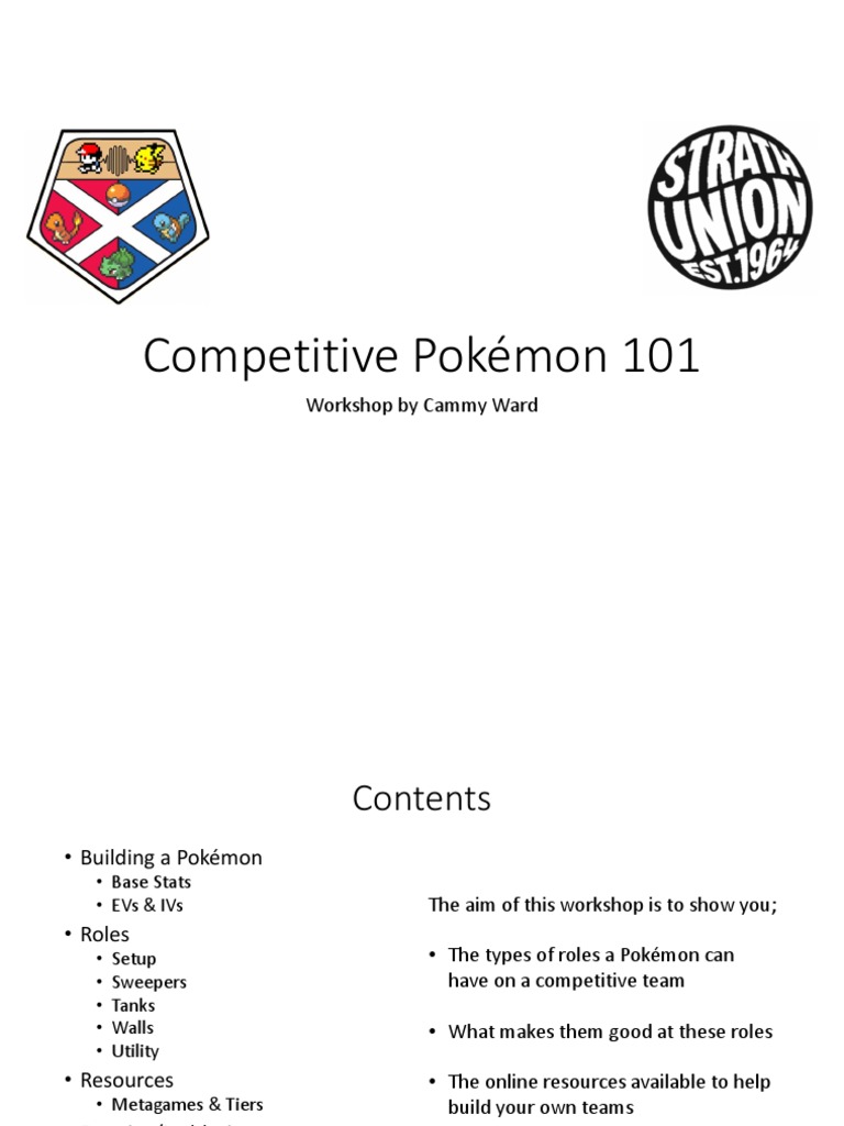 Competitive Pokémon 101 Slides PDF | PDF