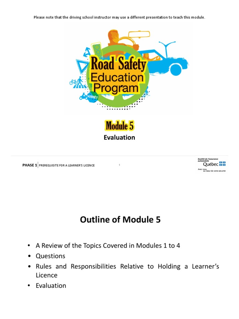 Module 5 Evaluation en PDF | PDF | Transport | Vehicles