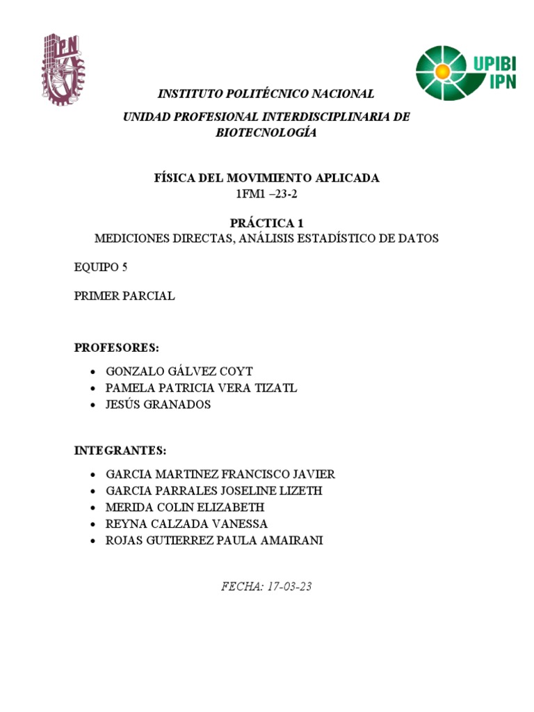 Física Practica 1 | PDF