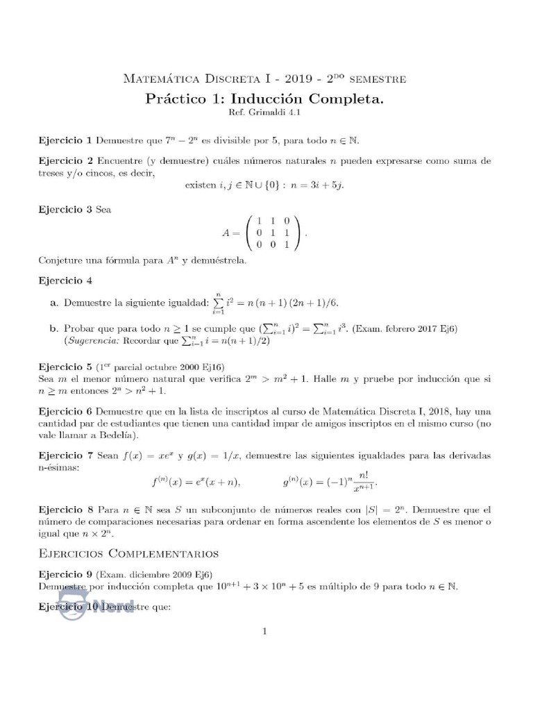 Practicos Resueltos - (MD1 Fing) PDF | PDF