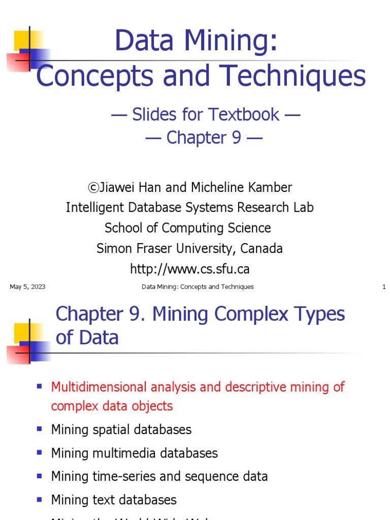 UNIT6-2 DataMining ComplexTypes | PDF