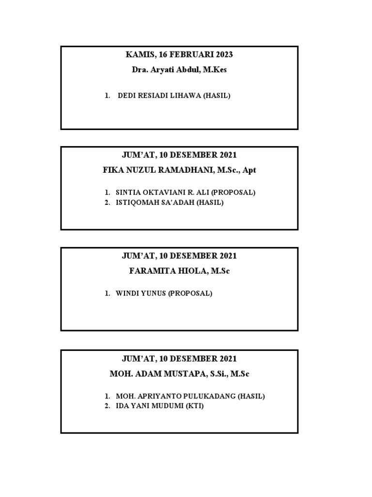 Label Amplop Coklat. Untuk Penguji Dan Pembimbing | PDF
