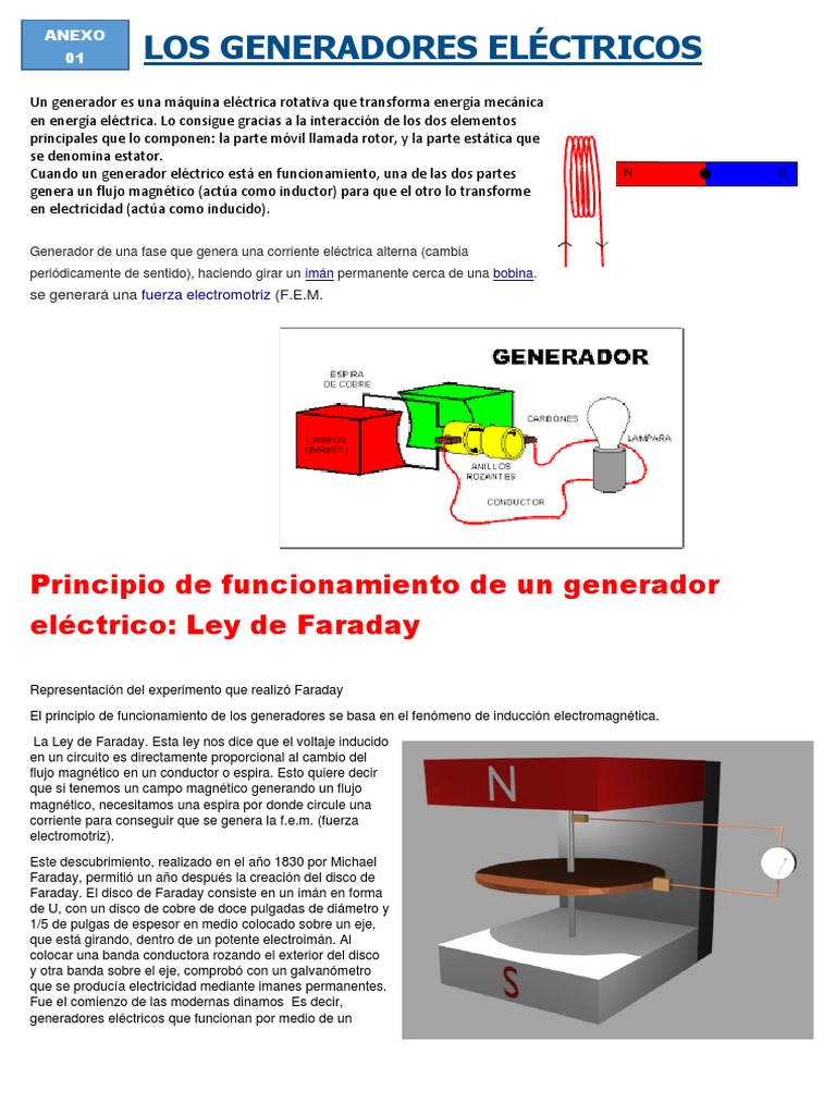 Los Generadores Eléctricos PDF | PDF