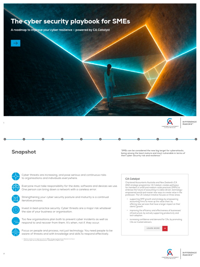 CA Cyber Security Playbook | PDF
