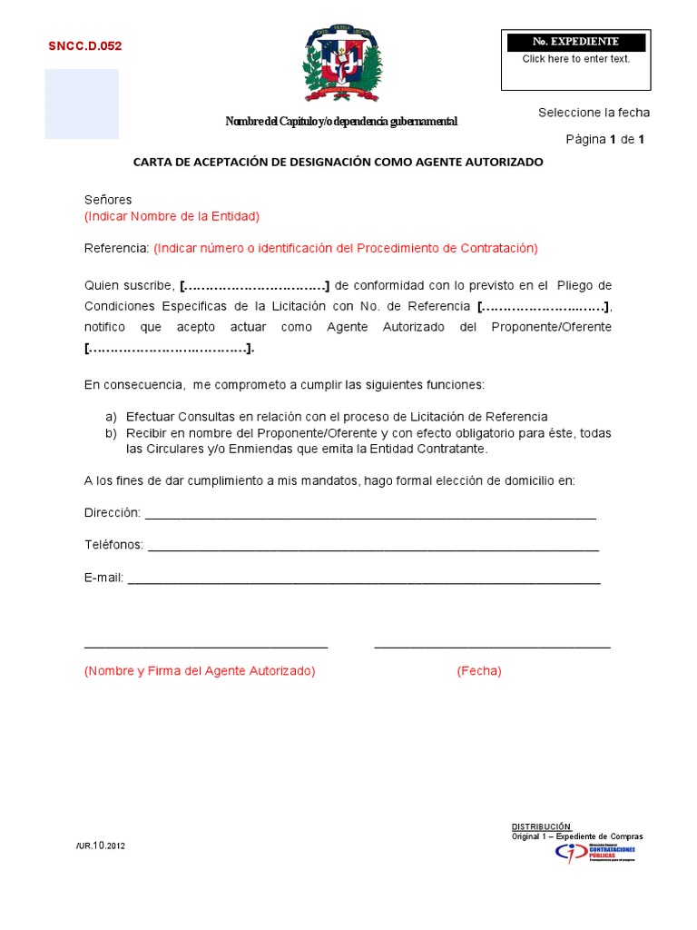 SNCC_D052-Aceptacion-Agente.docx | PDF