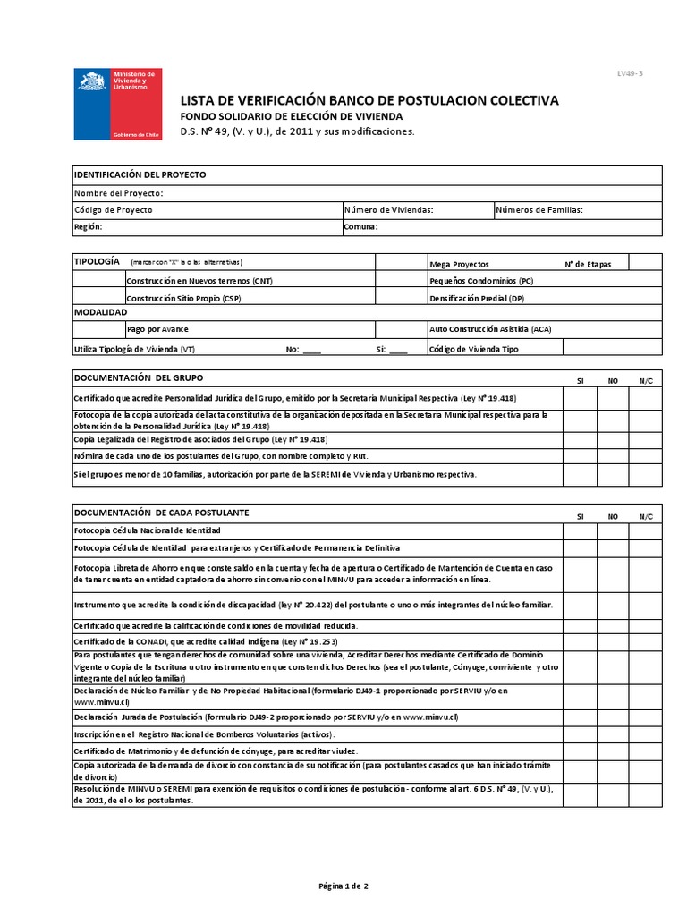 Checklist Administrativo CSP-PC-DP PDF | PDF | Derecho