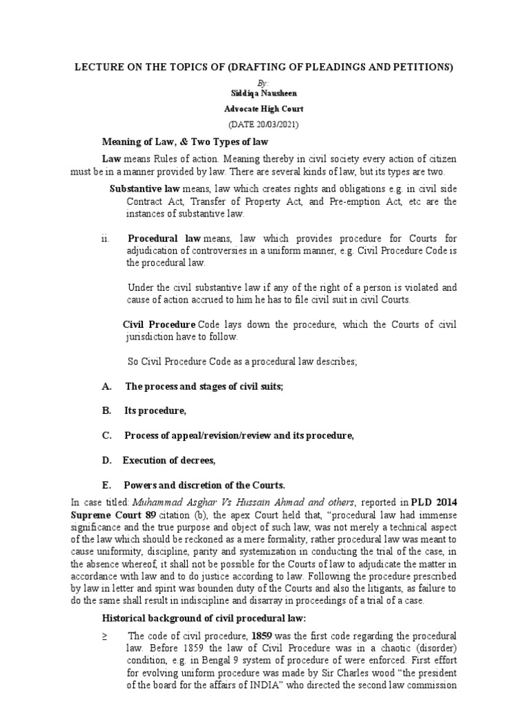 Legal Drafting Basic Introduction | PDF