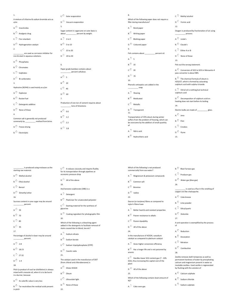 Questionnaire CC Practice Cpi PDF | PDF