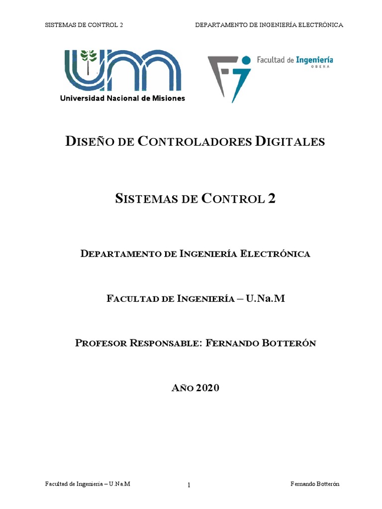 Diseño de Controladores Digitales PDF | PDF