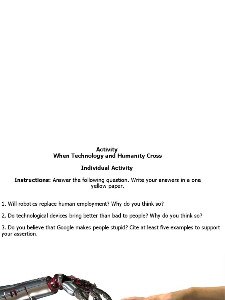 Impact of Technology on Humanity | PDF