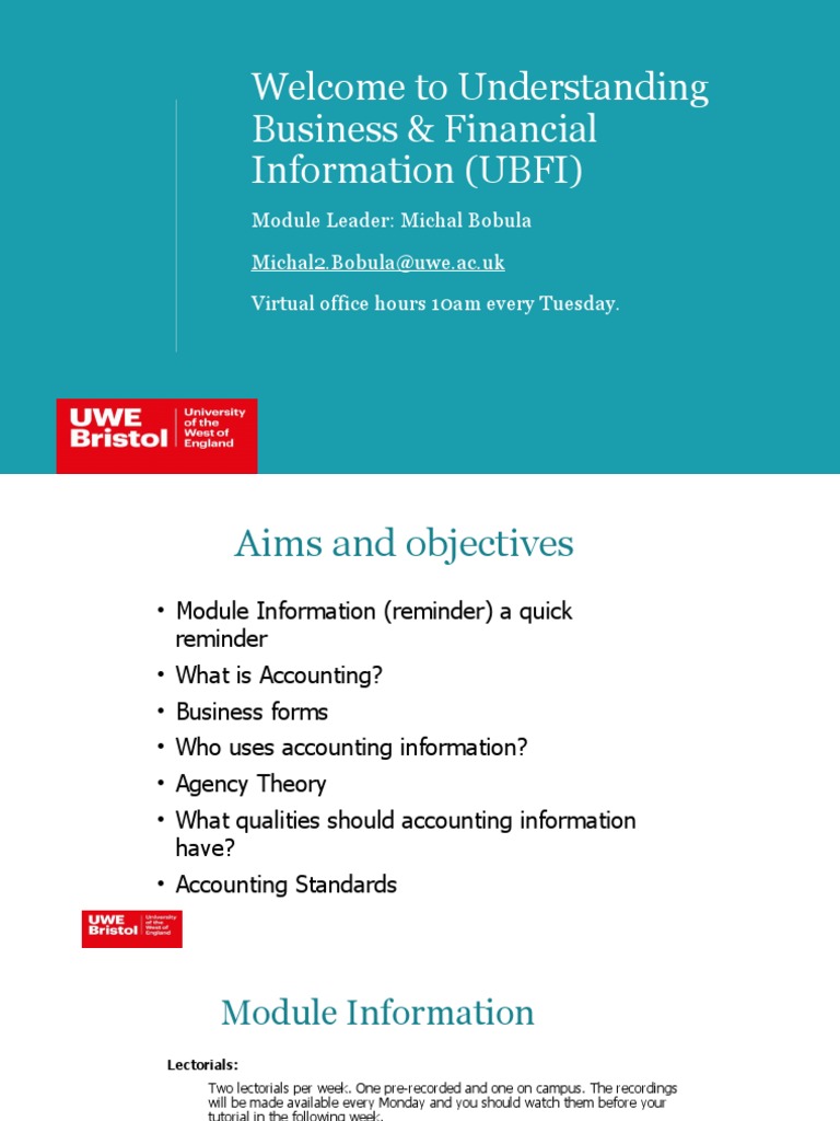 UBFI Module Overview | PDF