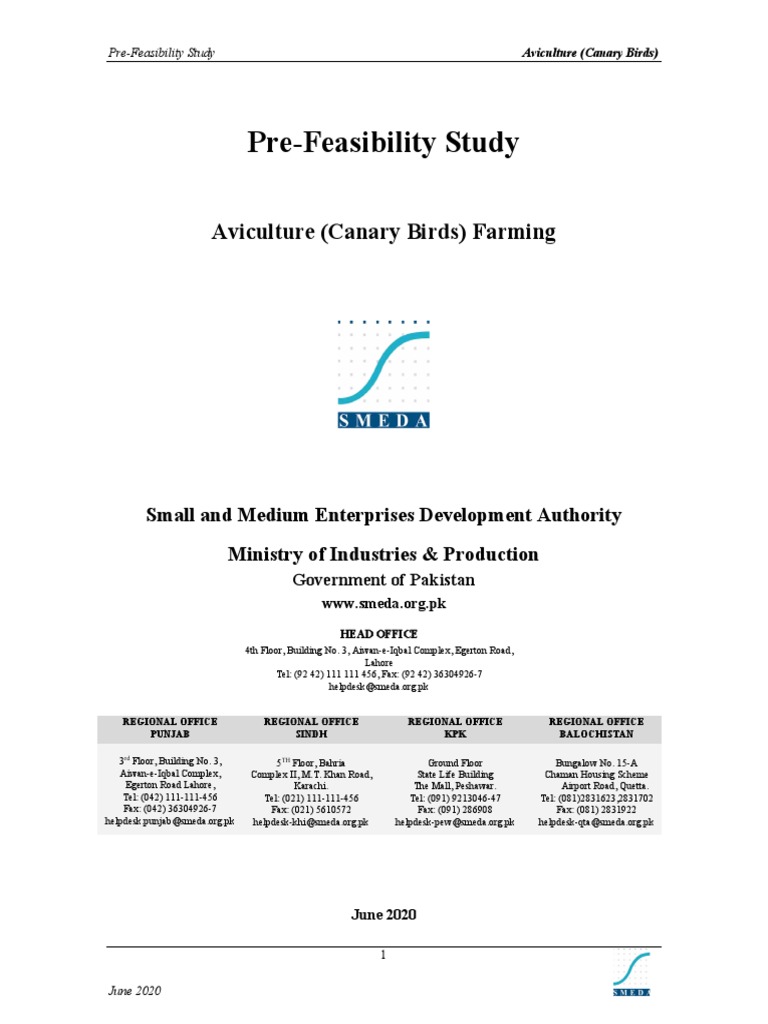 Aviculture Canary Birds Farming Rs. 2.16 Million Jun-2020 PDF | PDF | Internal Rate Of Return ...