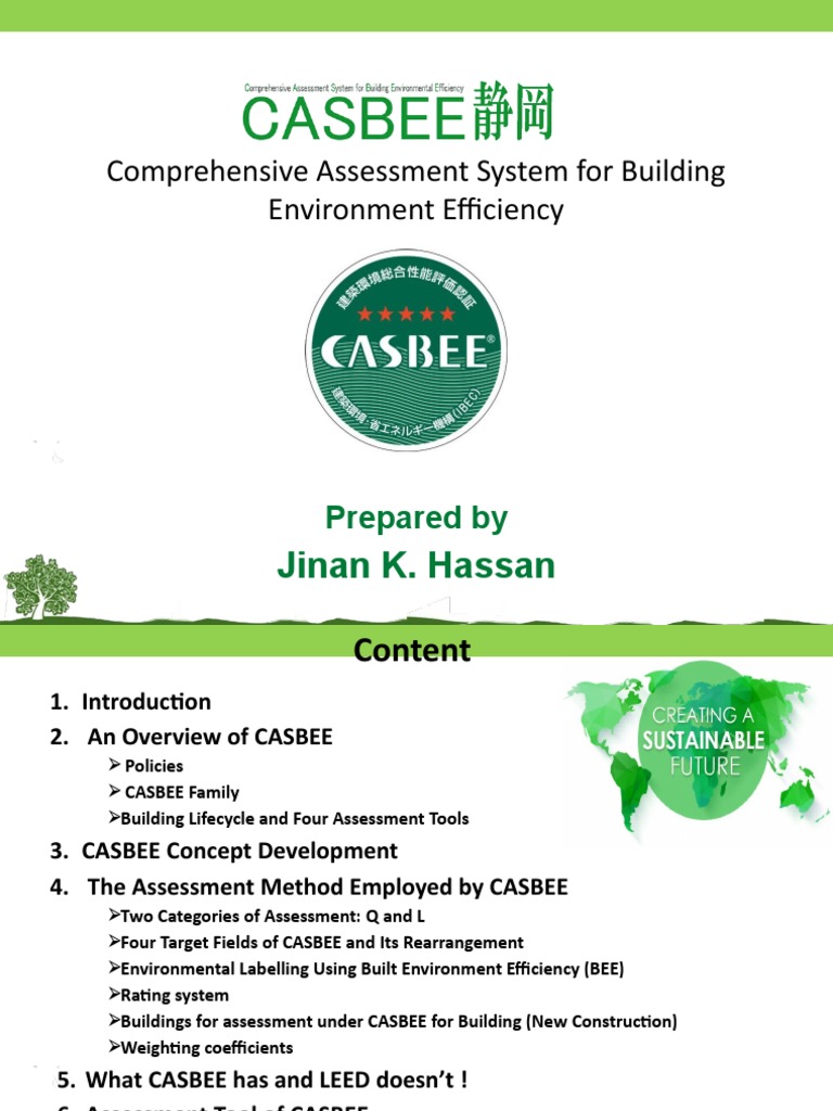 CASBEE | PDF | Efficient Energy Use | Environmental Technology