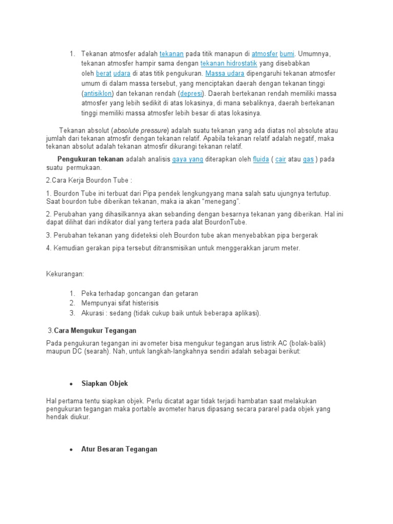 Tekanan atmosfer.docx | PDF
