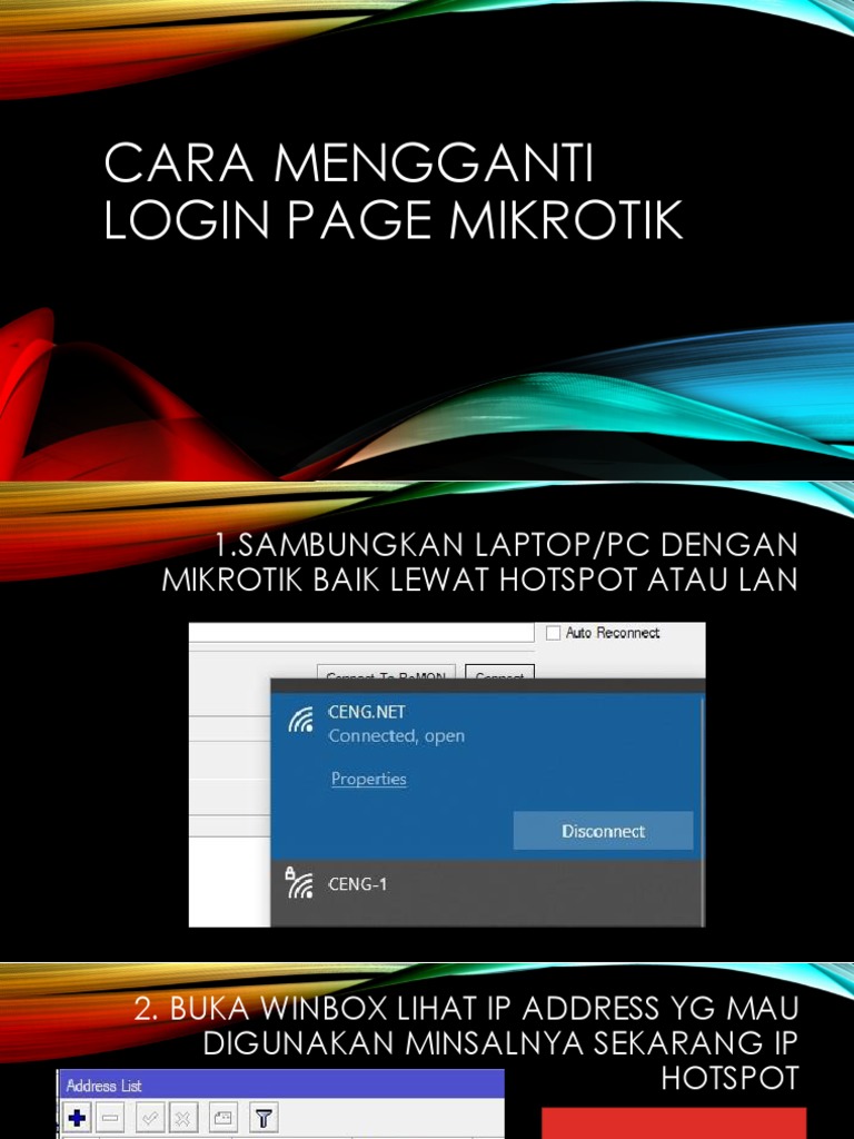 Cara Mengganti Login Page Mikrotik FTP | PDF