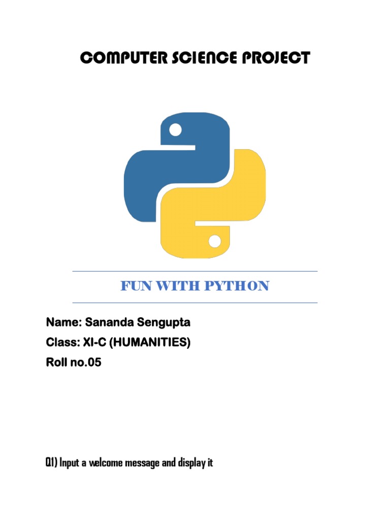 Computer Project PDF | PDF