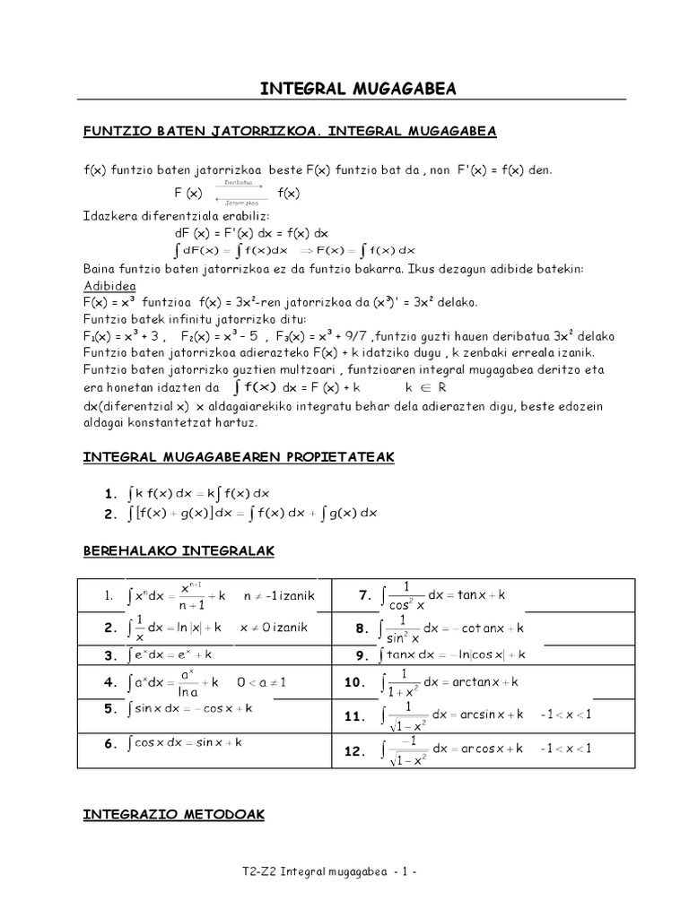 11 Integralak | PDF